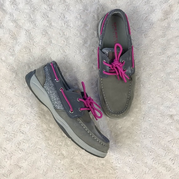 Sperry | Shoes | Sperry Topsider Boat Shoes Intrepid Girls 4m Gray ...